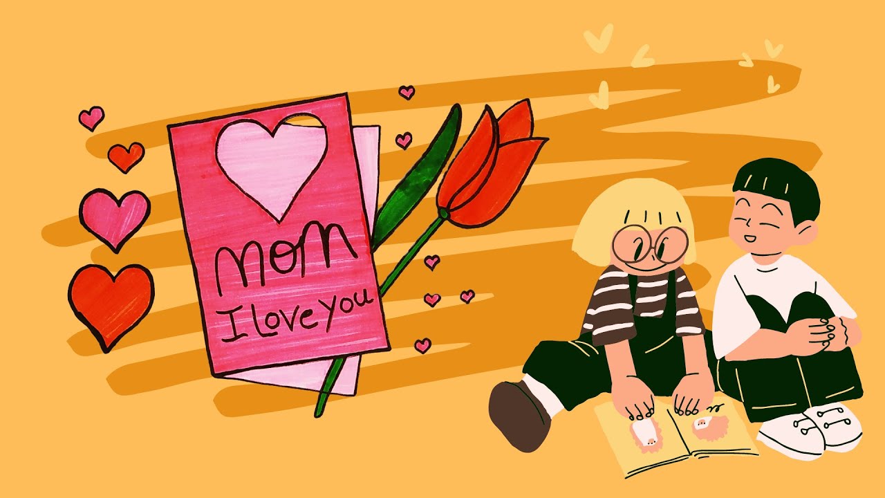 How to Draw a Heart and Best Mom Letter for Mother's Day - YouTube