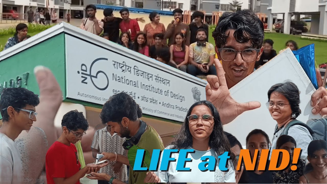 Life of a Design Student ! Life at Nid Andhra !! - YouTube