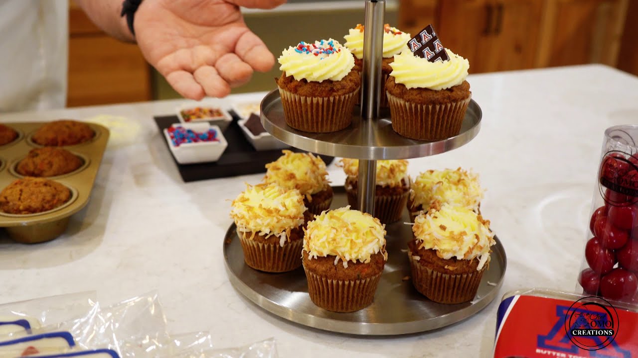 Cooking with Chef Omo: Carrot Cake Cupcakes - YouTube