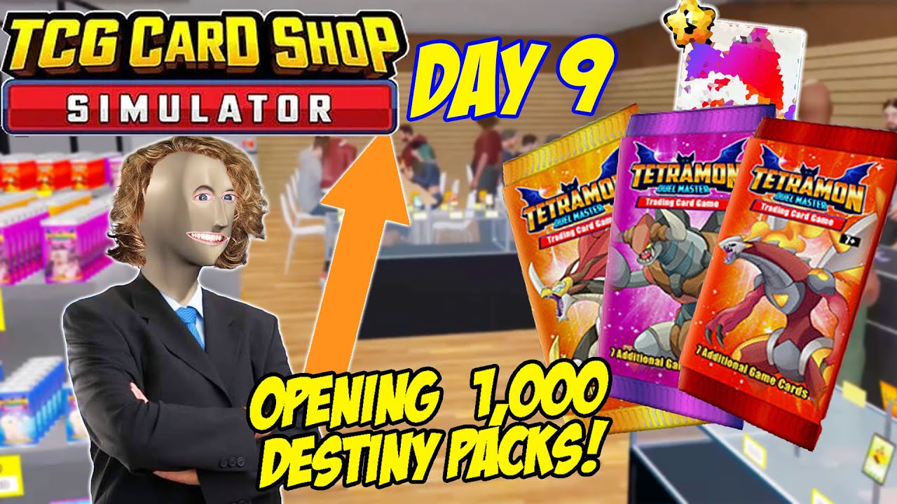 Ripping 1,000 EACH of Destiny Rare, Epic and LEGENDARY! Card Shop Sim ...