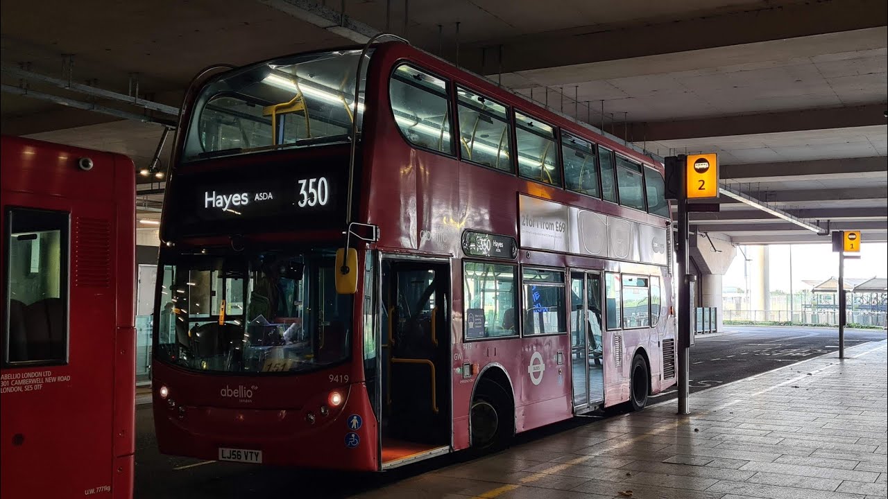 Journey on the Route 350 (9419 LJ56VTY) Alexander Dennis E400 Trident ...