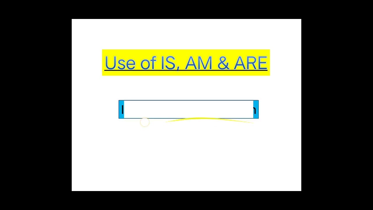 Understand use of Is Am and Are in English - YouTube