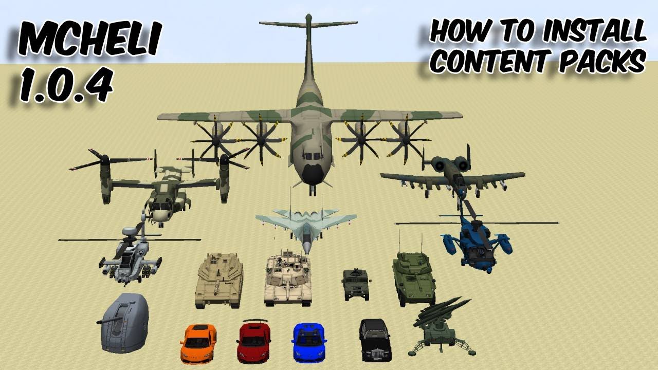 How to Install "MCHeli 1.0.4 & Content Packs" in 2021 || How to install ...