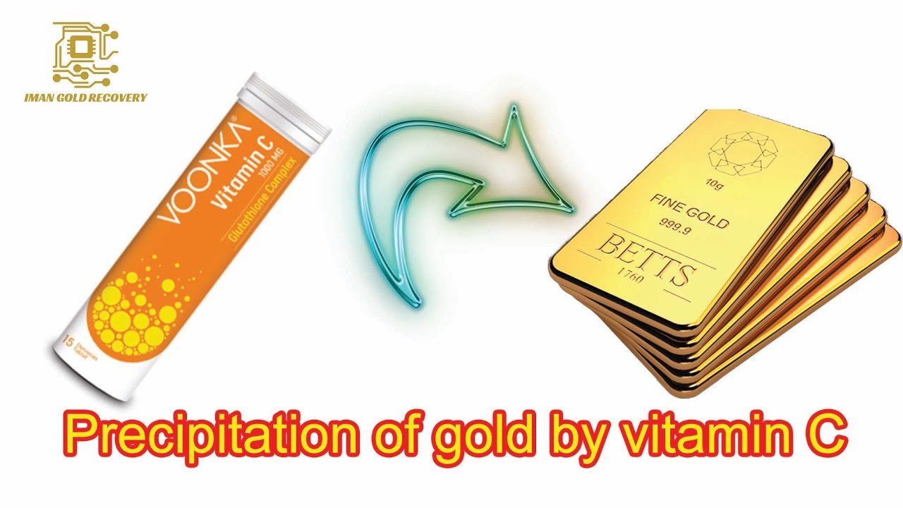 Precipitation Gold With Vitamin C (Ascorbic Acid).Gold Refinery.Gold ...