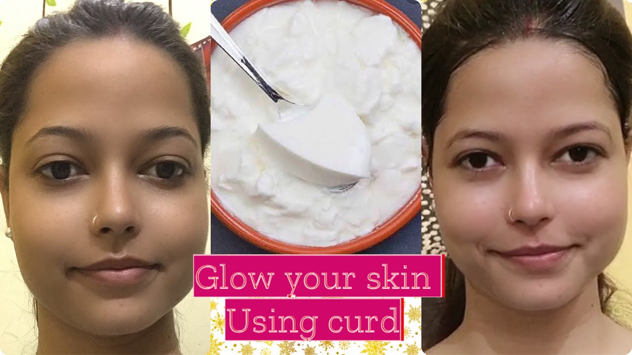 3Home Made Face Pack Using Curd|Instant Glow Using Curd Face pack|Dahi ...