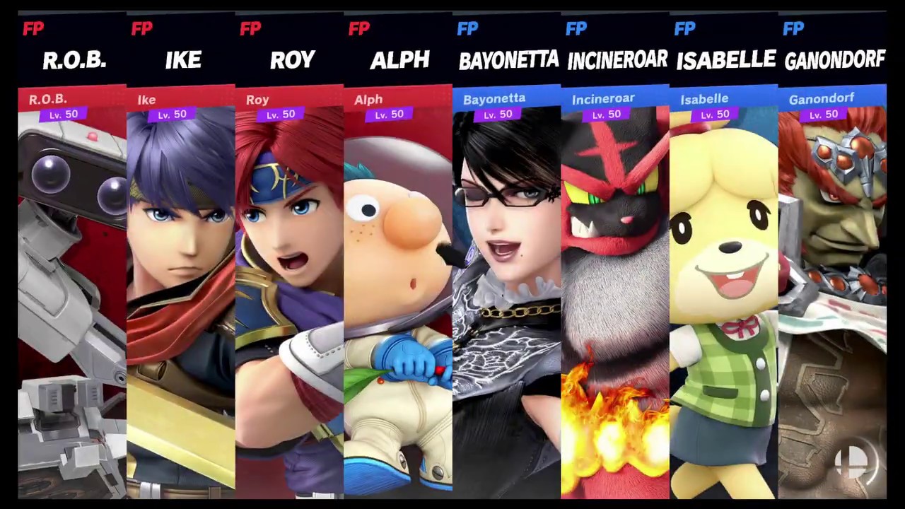 Super Smash Bros Ultimate Amiibo Fights Request #9450 Short Names vs ...