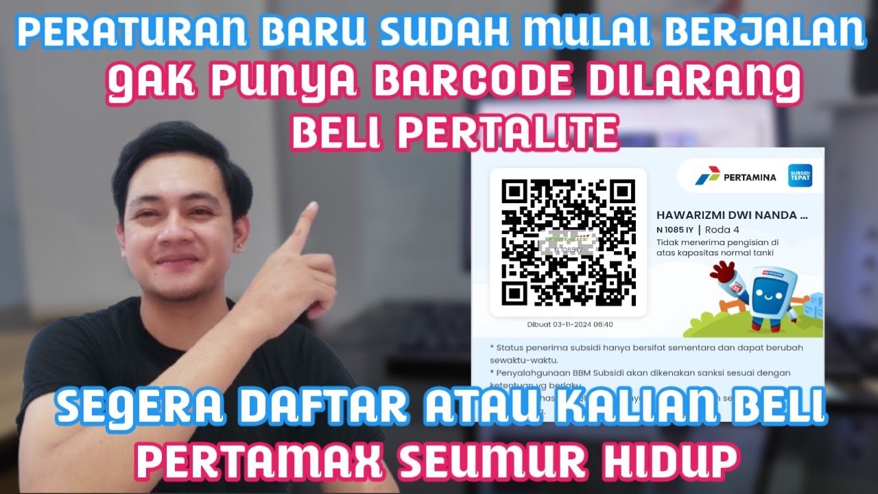 Cara buat barcode pertalite subsidi terbaru 5 menit langsung jadi - YouTube