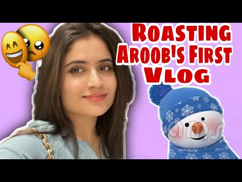 Roasting @AroobJatoiSaad First Vlog 😂| @DuckyBhai wife | Roast FuN, My First Vlog 2022 - YouTube