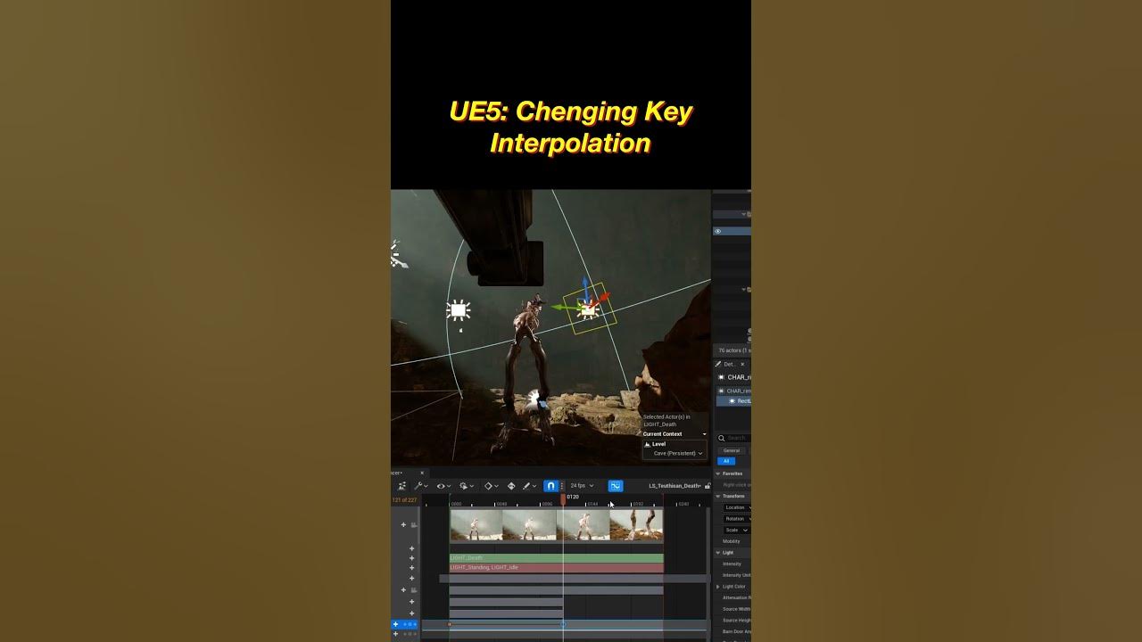 Unreal Engine - Changing Key Interpolation - YouTube