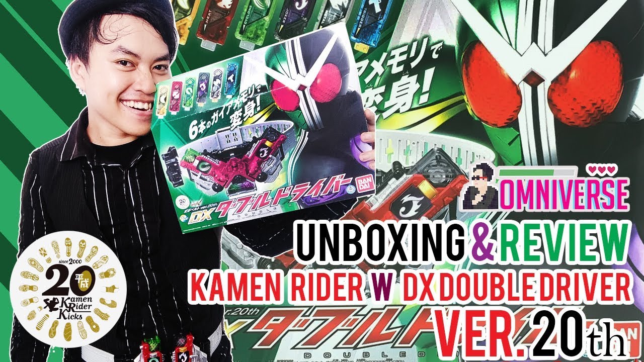 Kamen Rider W DX Double Driver ver 20th Bandai Unboxing & Review ...