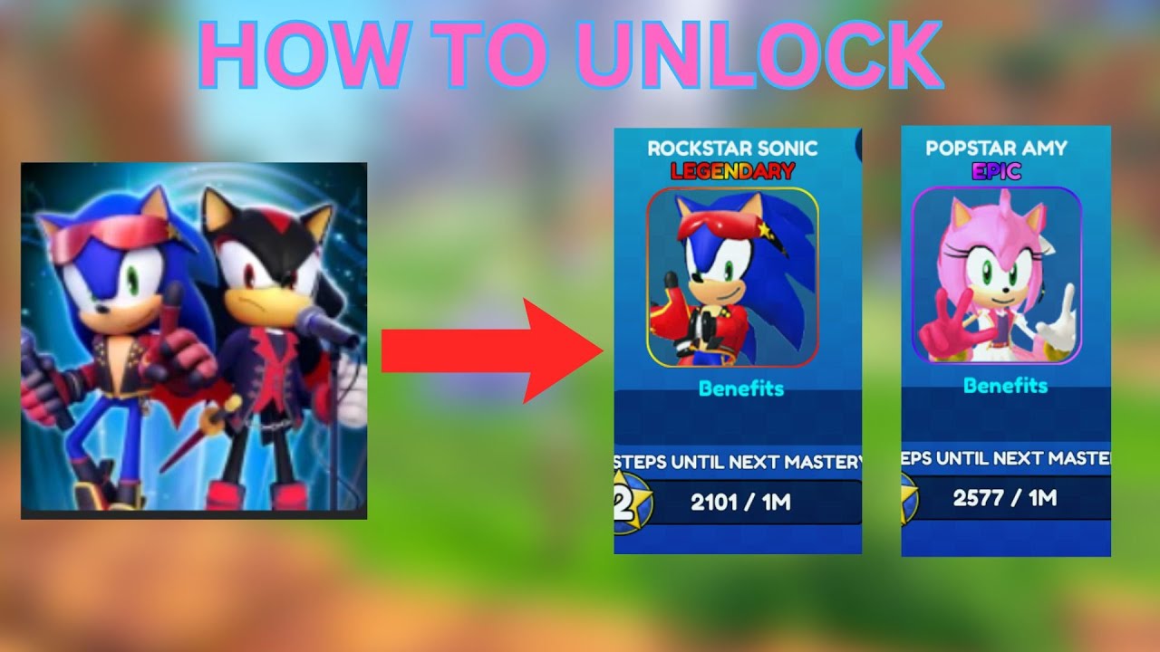 HOW TO UNLOCK POP STAR AMY & ROCKSTAR SONIC IN SONIC SPEED SIMULATOR ...