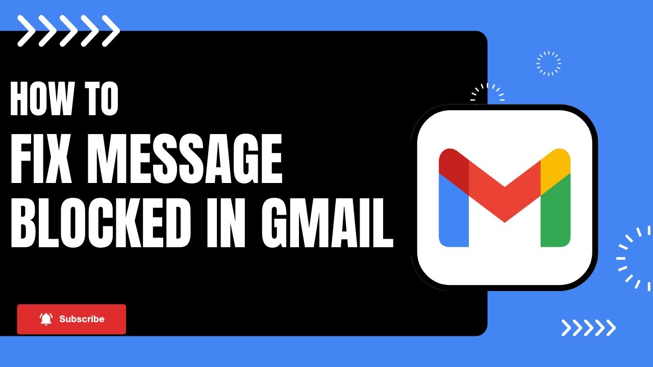 How to Fix "Message Blocked" in Gmail - YouTube