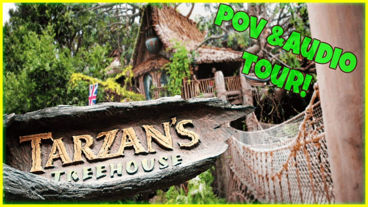 Tarzan's Treehouse Complete Walkthrough & Audio Tour at Disneyland ...