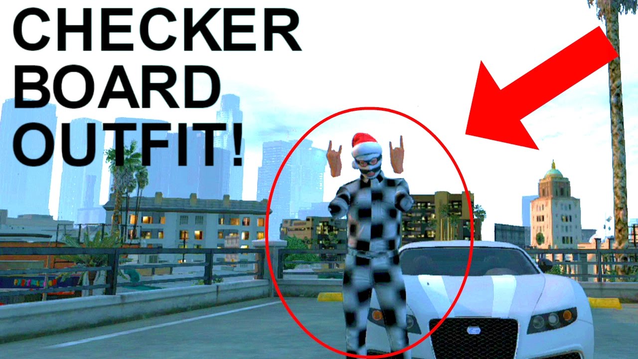 GTA 5 - Checkerboard Outfit Modded In GTA ONLINE! (Xbox 360/PS3) - YouTube