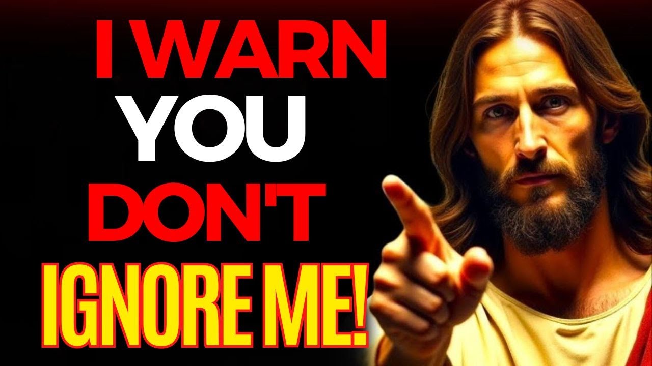 GOD SAYS – “I’M WARNING YOU – DO NOT IGNORE ME” 👆Message from God Today ...