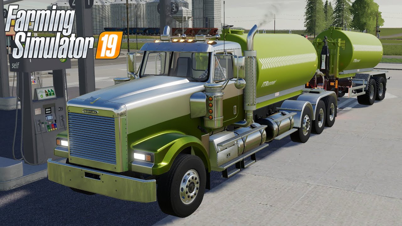 FS19 - Freightliner FLD120 HOOKLIFT (with FUEL) - Truck mod for Farming ...