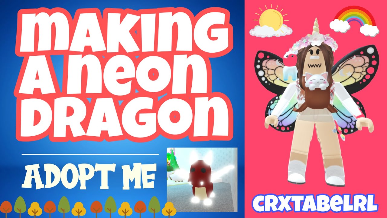 Adopt Me | Making a *NEON DRAGON* - YouTube