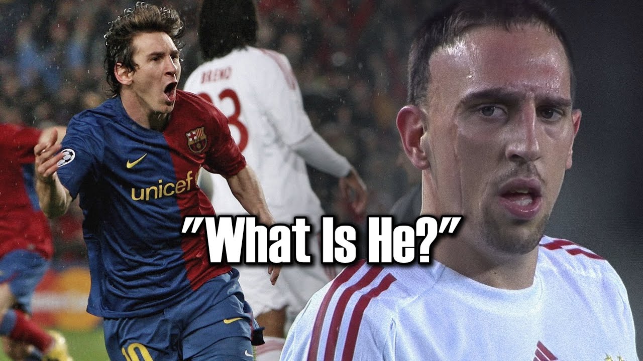 The day Prime Messi BATTERED Bayern and Ribéry - YouTube