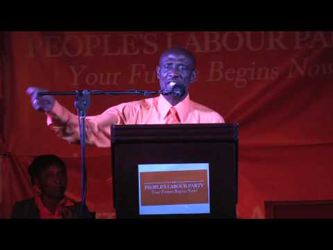 Speech by Hon Sam Condor - PLP Launch @ Greenlands' Park (Part 1) - YouTube