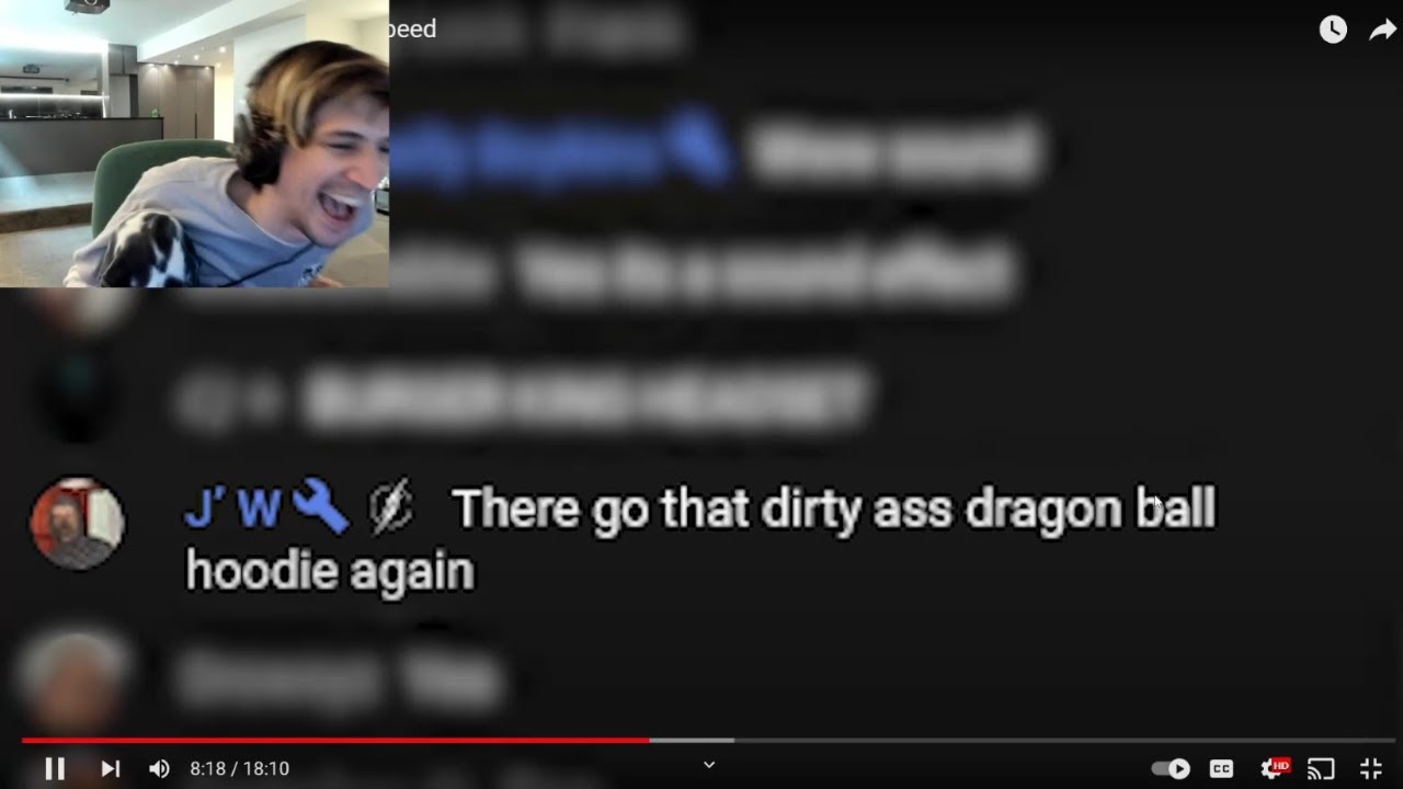 xQc reacts to IShowSpeed's chat roasting him - YouTube