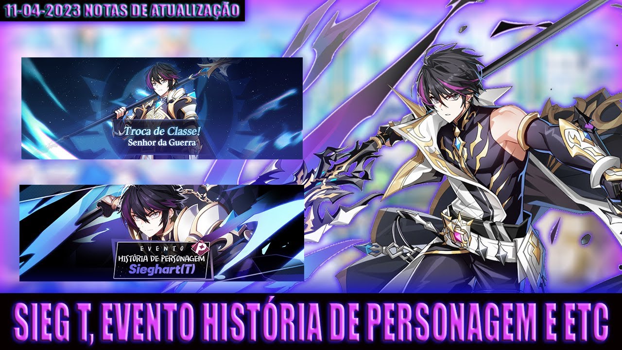 CHEGADA DO SIEG T, EVENTO HISTÓRIA DE PERSONAGEM E ETC - 11/04/2023 ...