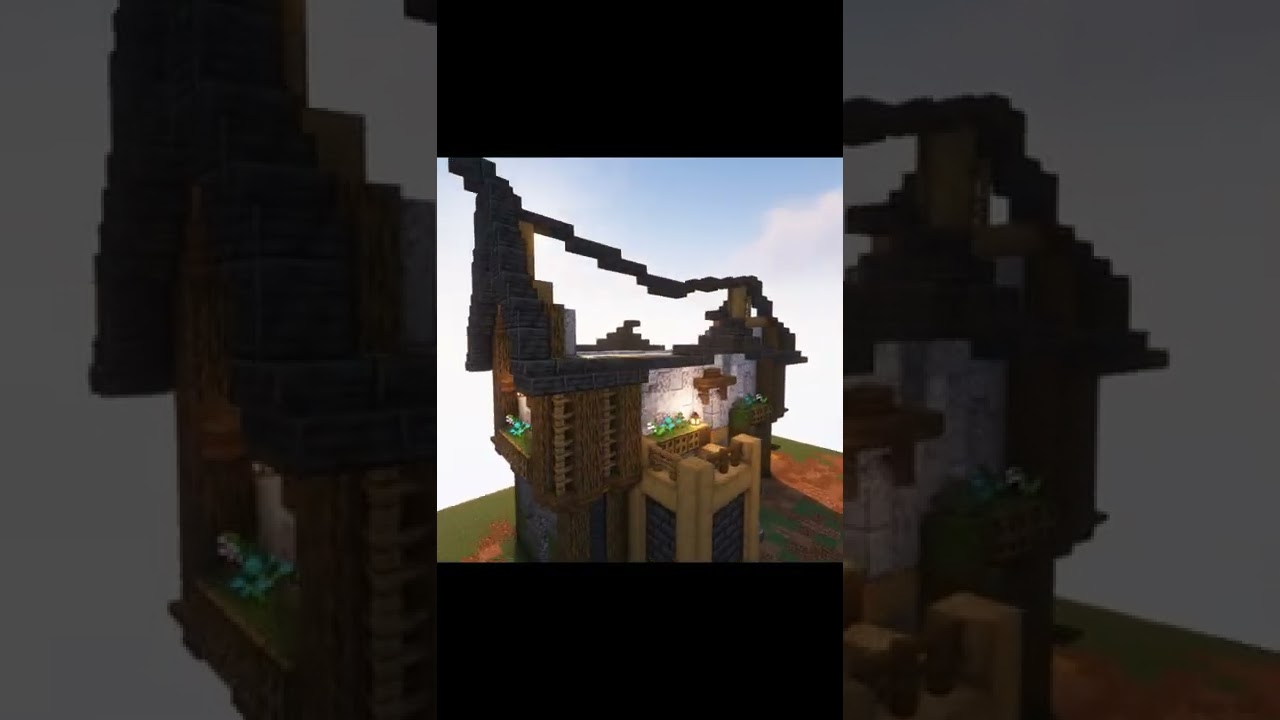 Easy Medieval Inn Build in Minecraft #Shorts - YouTube