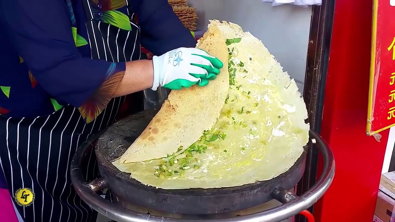 Chinese Street Food - Chinese delicious breakfast burrito - YouTube