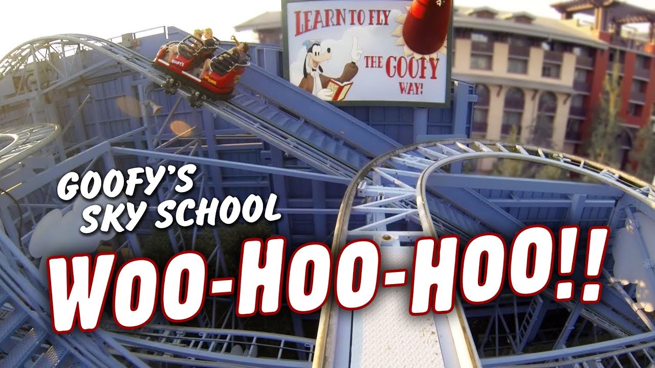 Goofy's Sky School Rollercoaster 2013 - Wide POV View (1080p) - YouTube