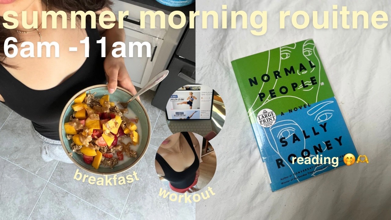 my 6AM-11AM summer morning routine - YouTube