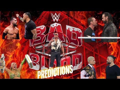 WWE Bad Blood Predictions - YouTube