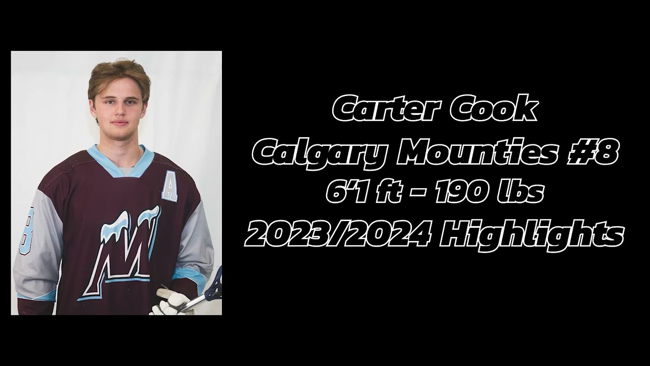 Carter Cook ( Calgary Mounties JRA) 2023/2024 Highlights - YouTube