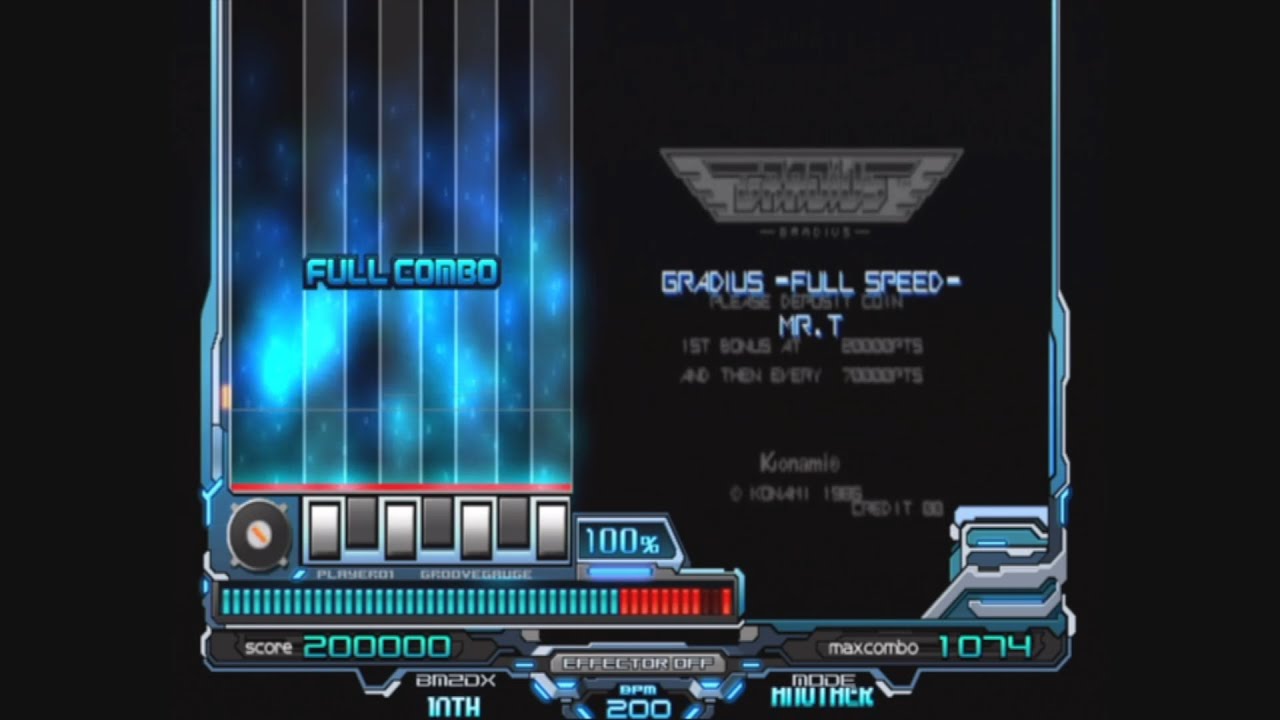 [60fps] GRADIUS -FULL SPEED- (SPA) / AutoPlay / Mr.T / CS beatmania ...
