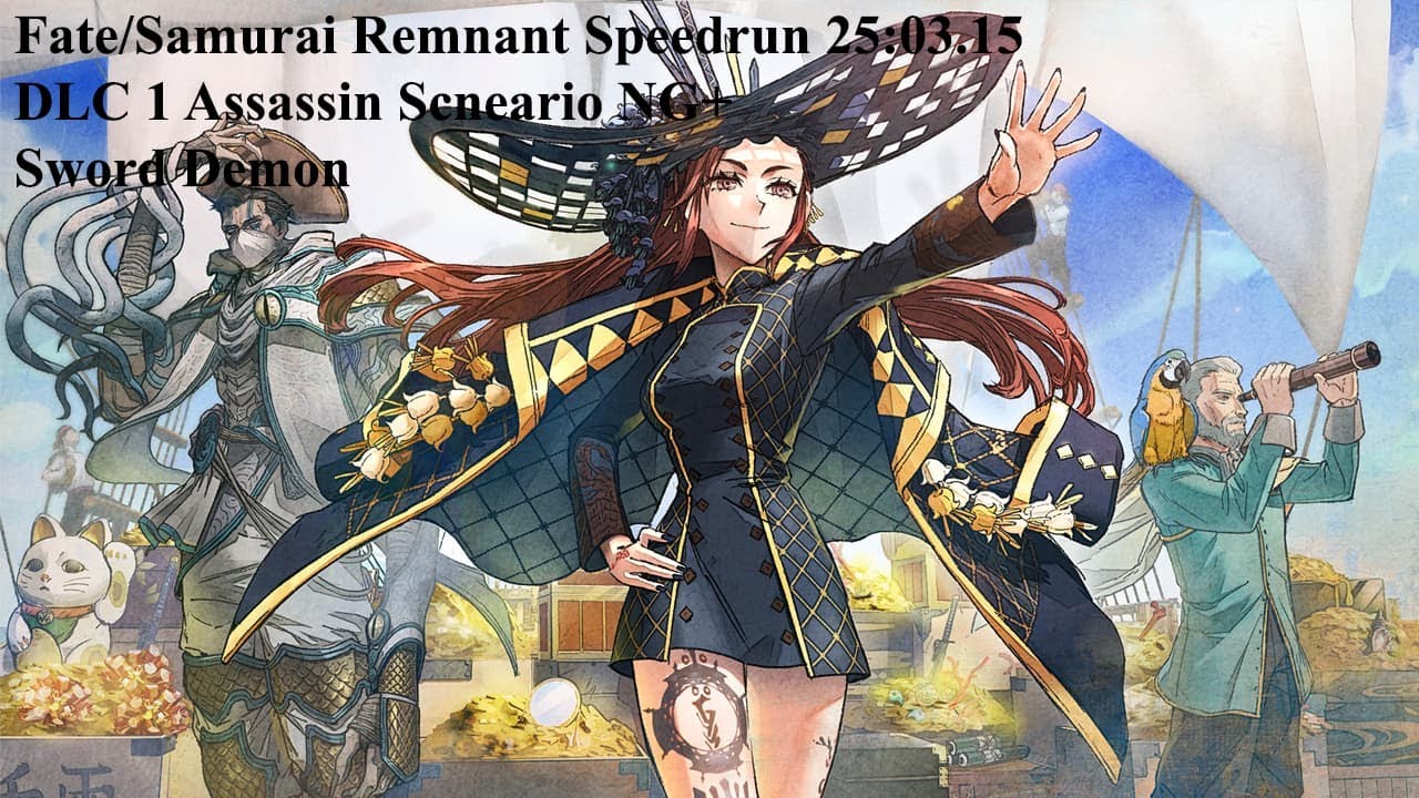 Fate/Samurai Remnant DLC Assassin Scenario Speedrun 25:03.15 NG+ Sword ...