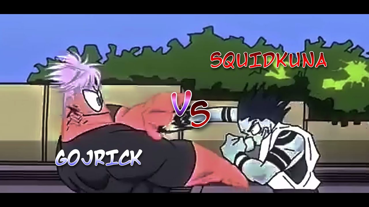 Gojrick vs. Squidkuna by @kiingdc4586 | SPONGEBOB x JUJUTSU KAISEN ...
