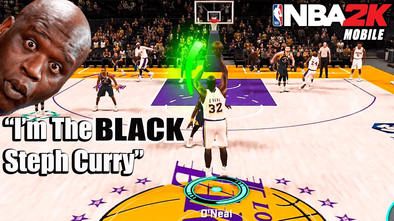 NBA 2K Mobile - SHAQ 3pt ONLY CHALLENGE😭 - YouTube