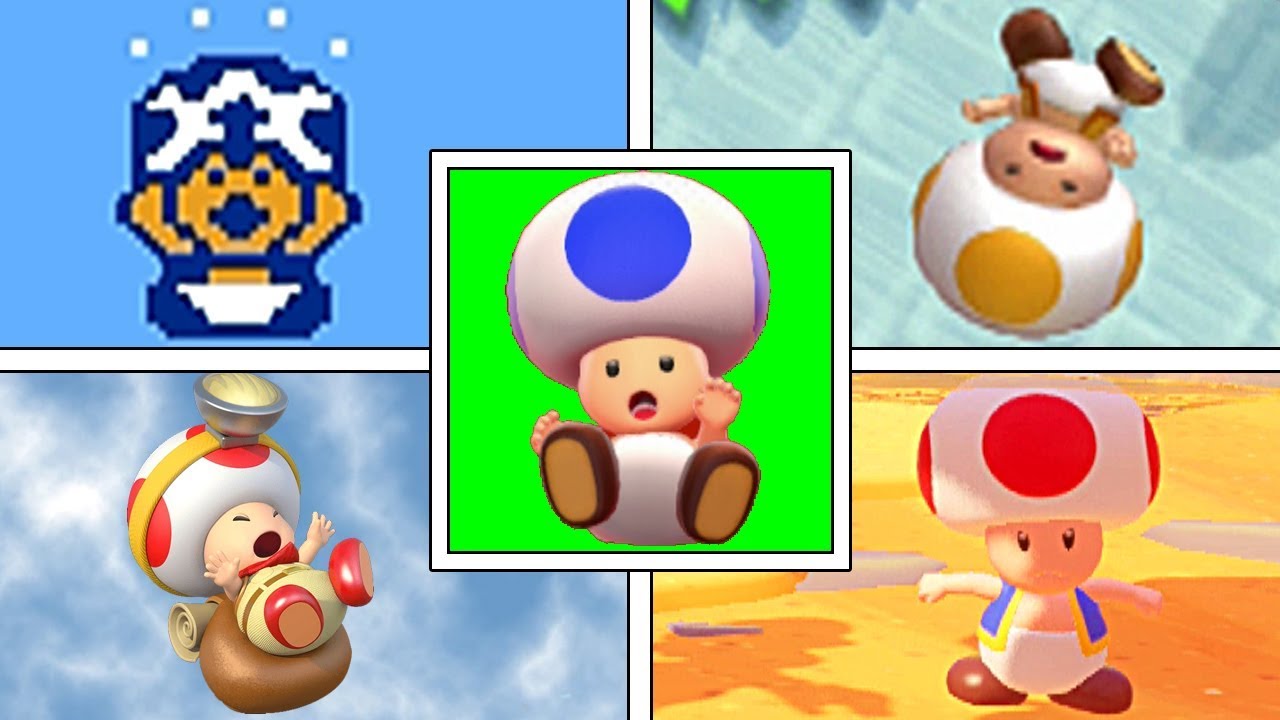 EVOLUTION OF TOAD DEATHS & GAME OVER SCREENS (1988-2017) NES, SNES, GBA ...