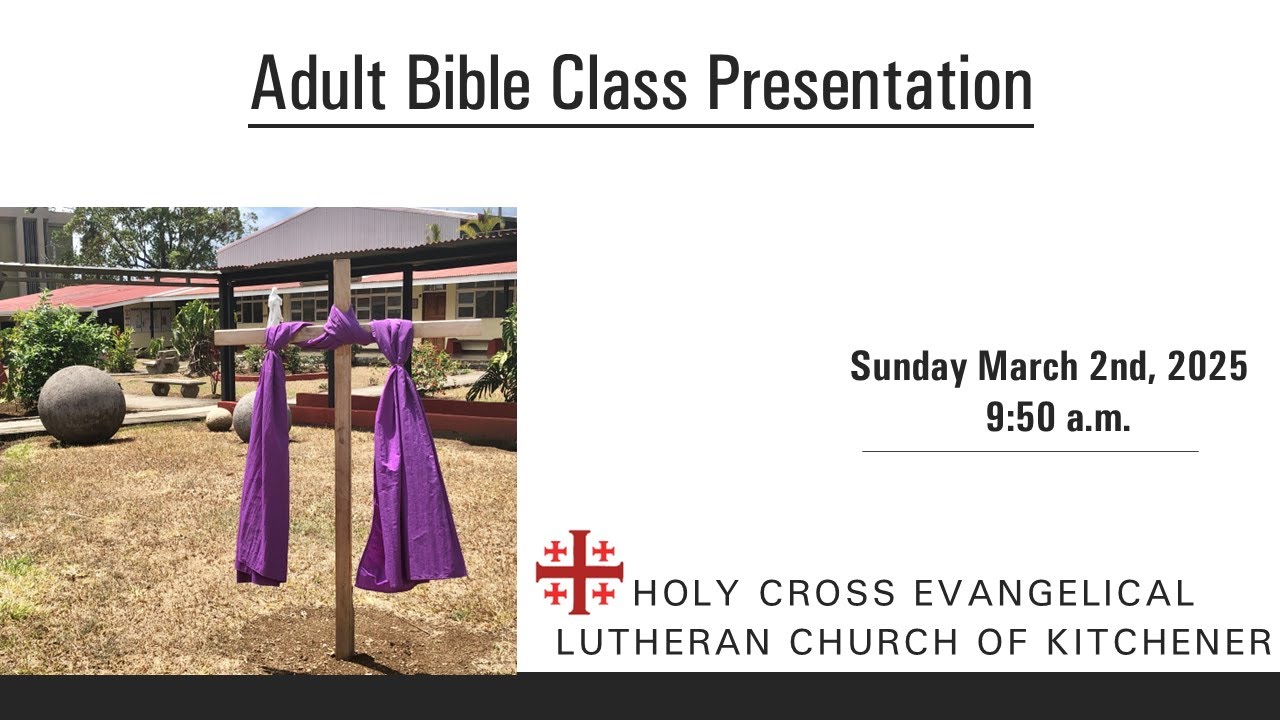 Adult Bible Class, Missions Presentation, March 2 2025 - YouTube