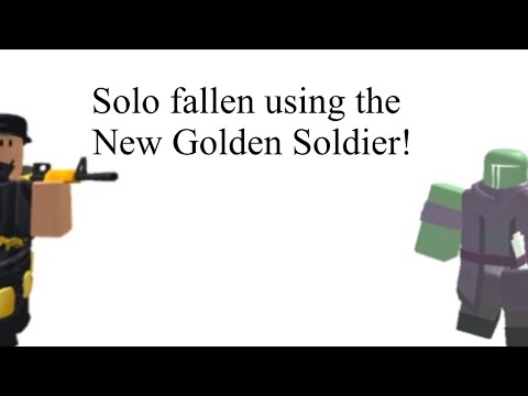 [OUTDATED]Solo Fallen Using The Golden Soldier!(TDS Strat) - YouTube