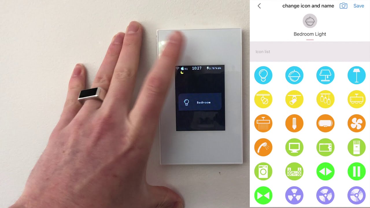 Futures LCD Smart Switch settings and setup - YouTube