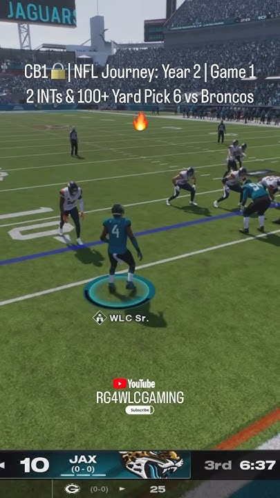 CB1 | NFL Year 2 | 2 INTs & 100+ Yard Pick 6 vs Broncos #rg4wlcgaming - YouTube