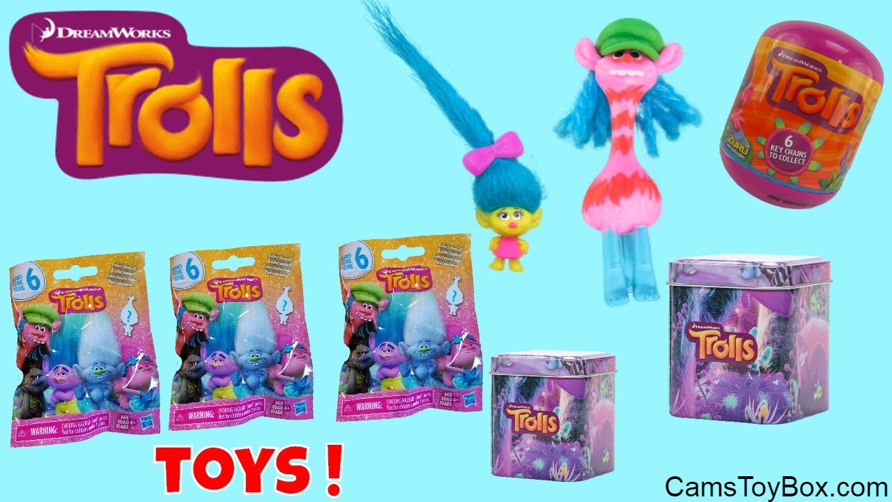 Dreamworks Trolls Surprise Toys Blind Bags Series 6 Tins Capsule ...