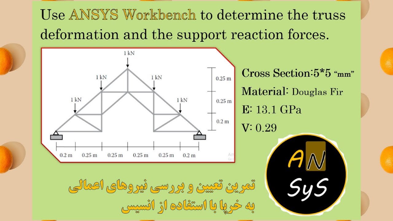 ANSYS - Static Structural - Truss bridge آموزش - YouTube