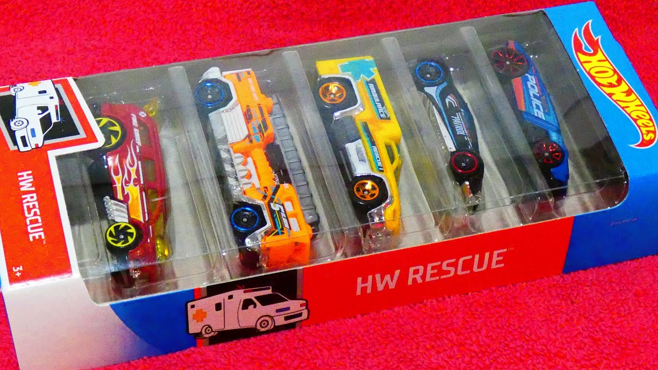2020 Hot Wheels RESCUE 5 Pack - YouTube