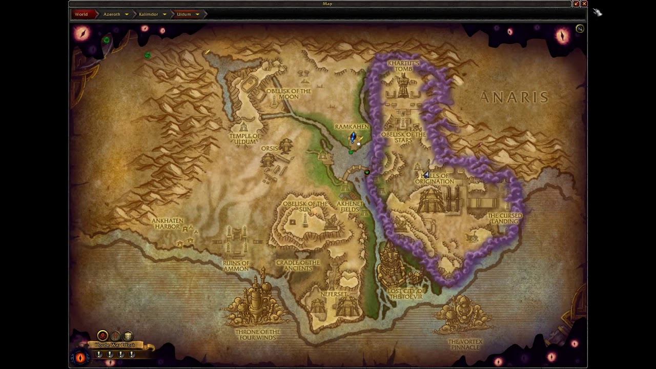Scoutmaster Moswen RARE location in Uldum (N'zoth Assult version) - YouTube