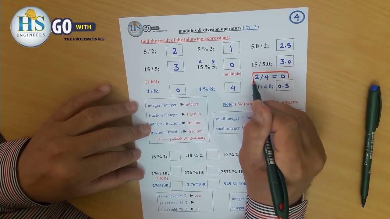 04 C++ Programming Division , Modulus % P4 - YouTube