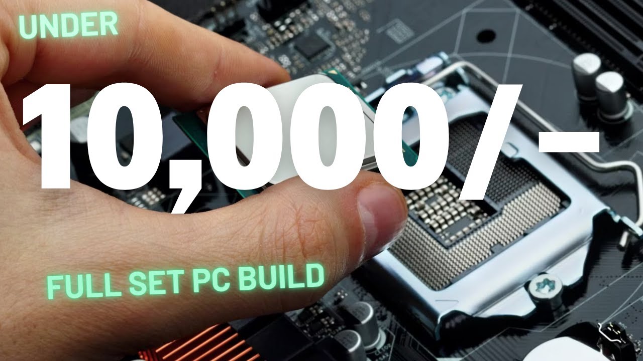 PC BUILD Under 10,000/-😳Full Setup With Monitor and Speaker - YouTube