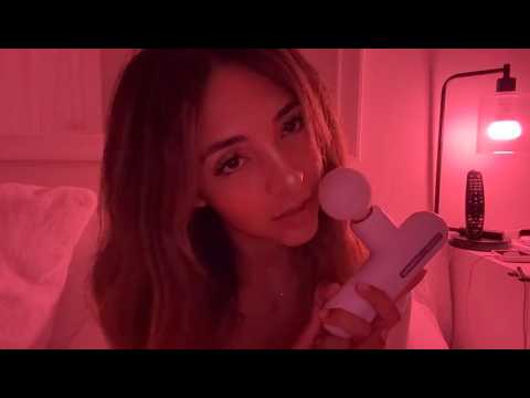Massage Gun In Bed Session for Self Care Sunday 💤
