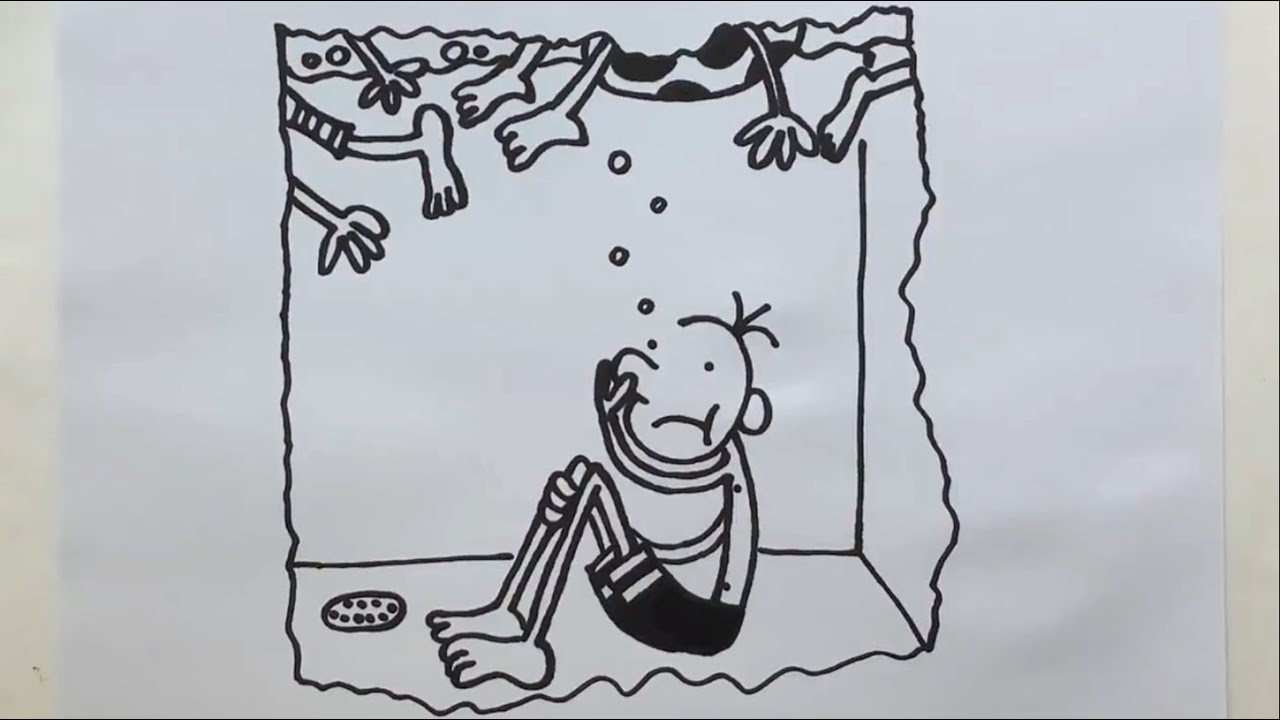 How to draw The Deep End Diary of a Wimpy ️ - YouTube