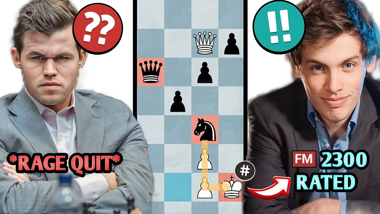 Magnus *RAGE QUITS* Titled Tuesday after LOSING to An FM!?😱|| Late ...