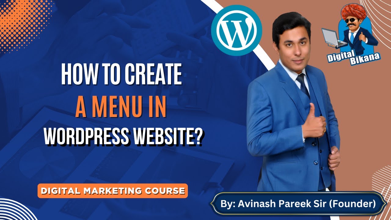 How to create a menu in WordPress Website? - YouTube